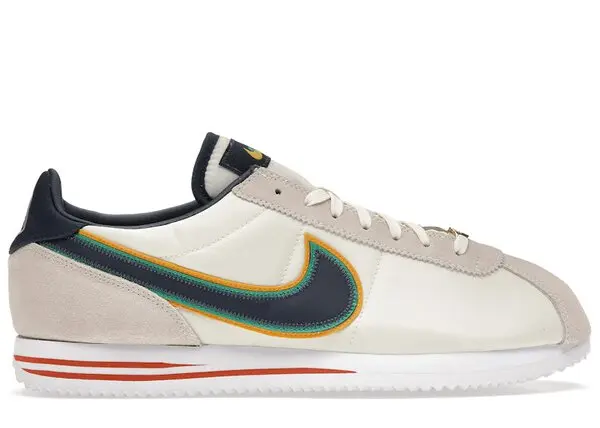 Nike Cortez Basic Premium 1972 Sneakers - Coconut Milk/dark Sulfur/stadium Green