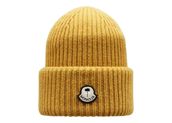 Moncler X Palm Angels Wool Beanie - Yellow