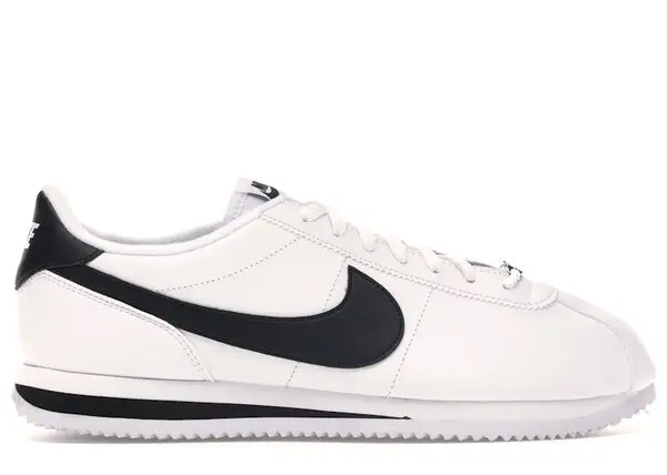 Nike Cortez Basic Leather Sneakers - White/metallic Silver/black