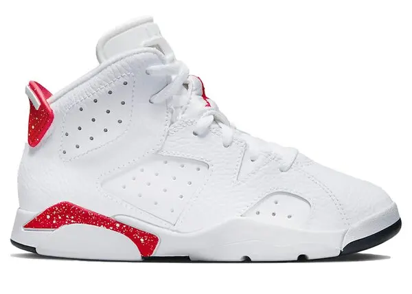 JORDAN 6 Retro Sneakers - White/university Red/black