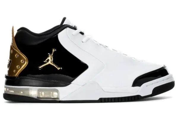 JORDAN Big Fund Premium Sneakers - White/metallic Gold/black