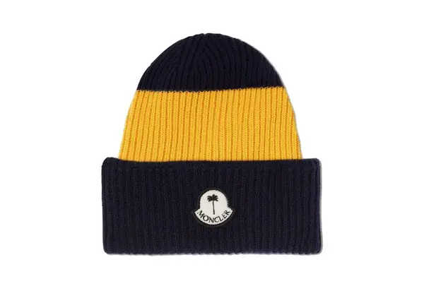 Moncler X Palm Angels Wool Beanie - Yellow/blue