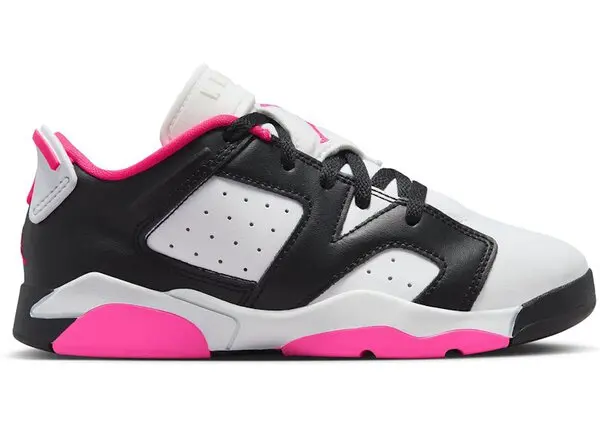 JORDAN 6 Retro Low Sneakers - Black/fierce Pink/white
