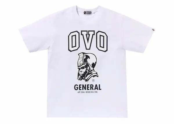 A BATHING APE X Ovo General Tee Shirt - White
