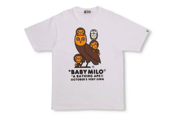 A BATHING APE X Ovo Baby Milo T-shirt - White