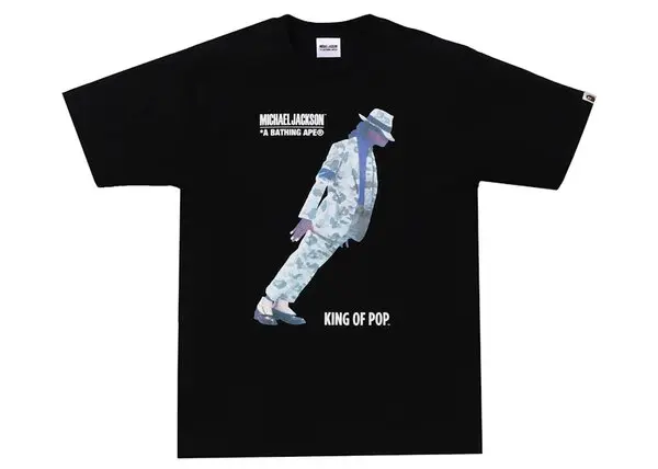 A BATHING APE X Michael Jackson Tee Shirt - Black