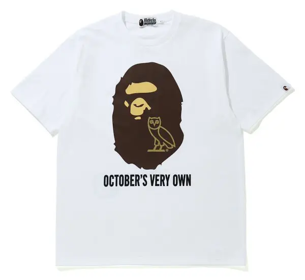 A BATHING APE X Ovo Tee Shirt - White