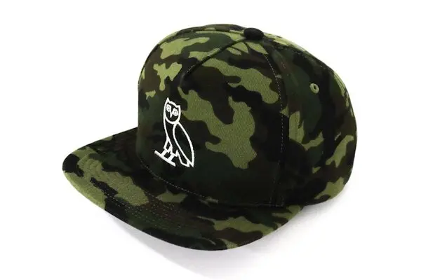 A BATHING APE X Ovo Woodland Camo Cap - Green