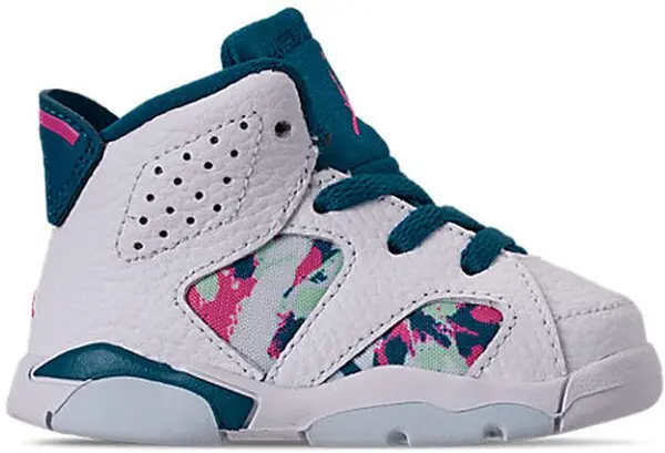 JORDAN 6 Retro Sneakers - White/laser Fuchsia/green Abyss