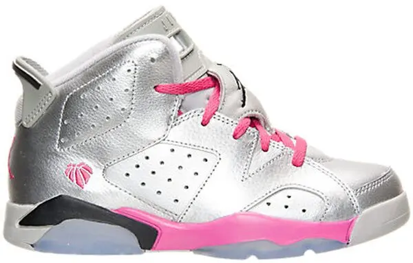 JORDAN 6 Retro Valentine's Day Sneakers - Metallic Silver/vivid Pinkone-colorblack