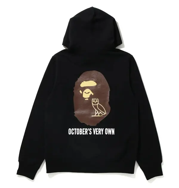 A BATHING APE X Ovo Pullover Hoodie - Black