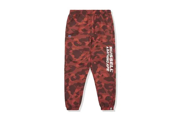 A BATHING APE X Russell Camo Track Pants