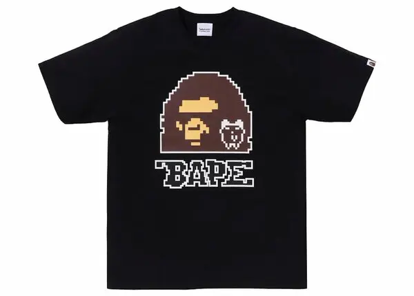 A BATHING APE X Tamagotchi I Tee Shirt - Black