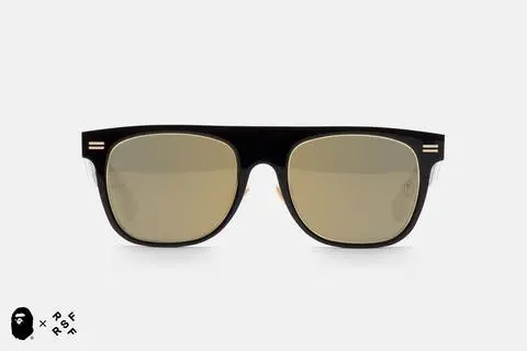 A BATHING APE X Retrosuperfuture Flat Top Sunglasses - Black