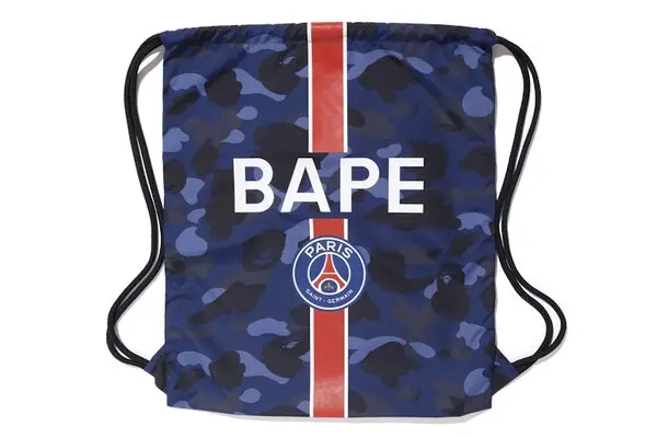 BAPE X Psg Wash Bag - Navy Blue