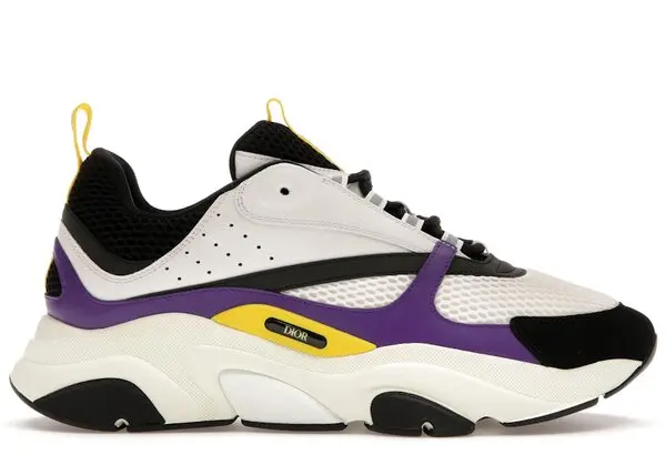 Dior B22 Sneaker - White/violet/yellow