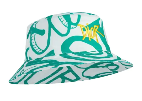 Dior Bucket Hat - Green/white