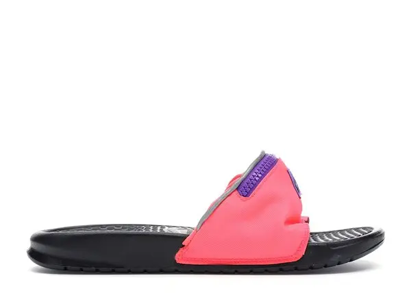 Nike Benassi Jdi Fanny Pack Slides - Hyper Punch/hyper Grape/black