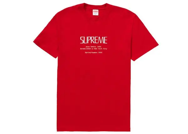 Supreme Anno Domini Tee Shirt - Red