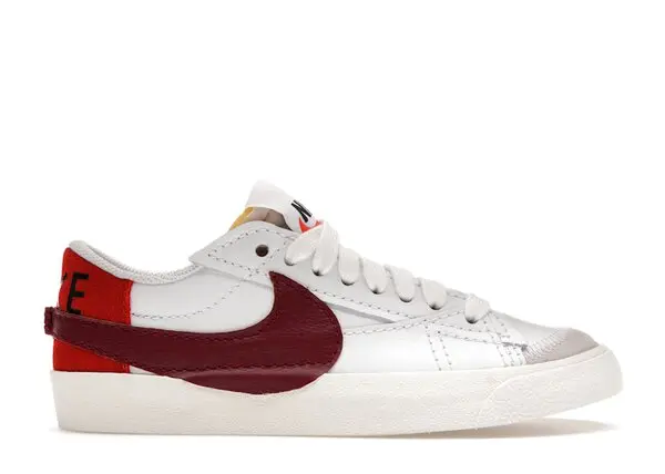 Nike Blazer Low 77 Jumbo Sneakers - White/dark Beetroot/cinnabar