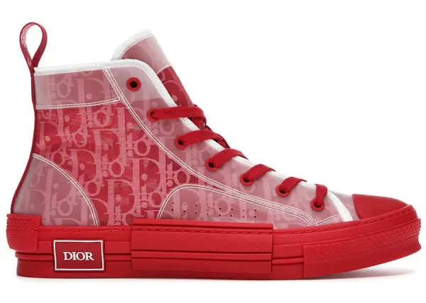 Dior B23 High Top Sneakers - Red