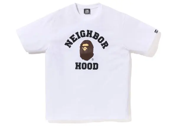 A BATHING APE X Neighborhood Tee Shirt - White