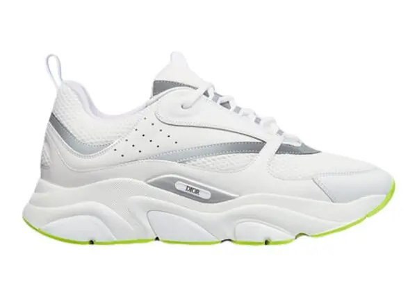 Dior B22 Sneakers - White/silver/fluo Green