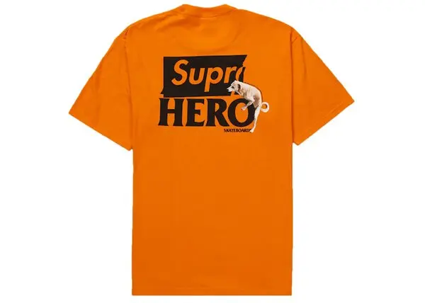 Supreme Antihero Dog Tee Shirt - Orange