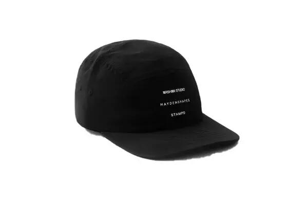 STAMPD X Daniel Arsham Ahs 5 Panel Camp Cap - Black