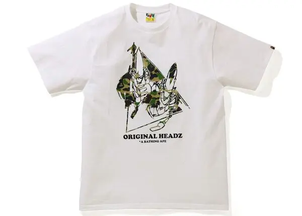 A BATHING APE X Unkle Pointman Logo T-shirt - White