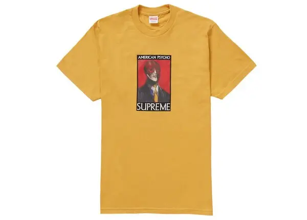 Supreme American Psycho Tee Shirt - Mustard
