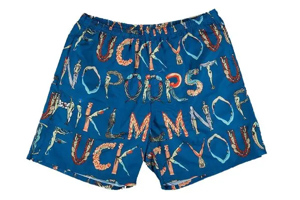 Supreme Alphabet Water Short - Navy