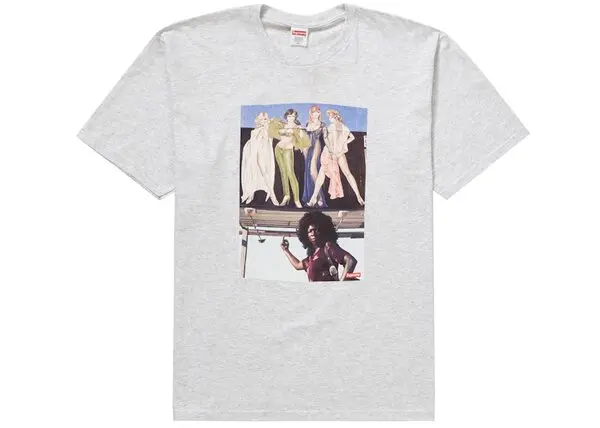 Supreme American Picture Tee Shirt - Ash Grey