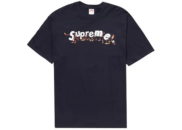Supreme Apes Tee Shirt - Navy Blue
