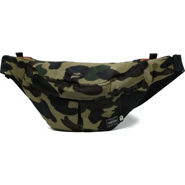 A BATHING APE X Porter 1st Camo Waist Bag - Green