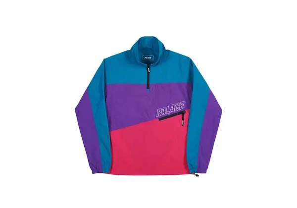 PALACE 3track Shell Top - Green/purple/pink