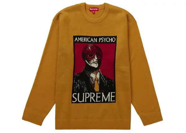 Supreme American Psycho Sweater - Yellow