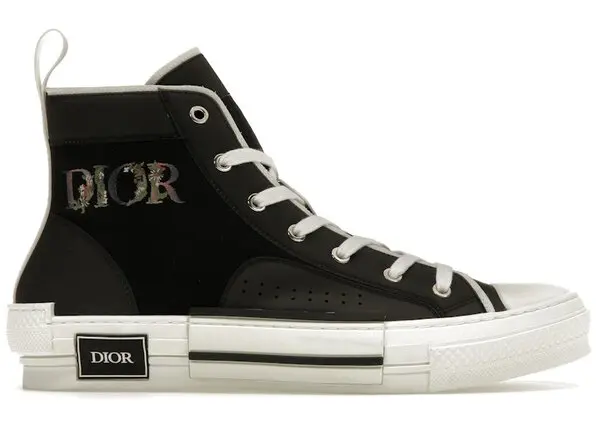 Dior B23 High Top Sneakers - Black/white