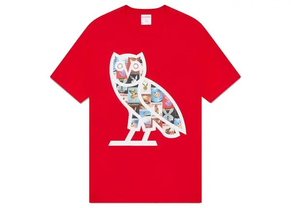 OVO X Playboy Magazine T-shirt - Red