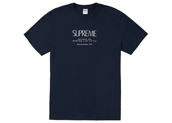 Supreme Anno Domini Tee Shirt - Navy Blue
