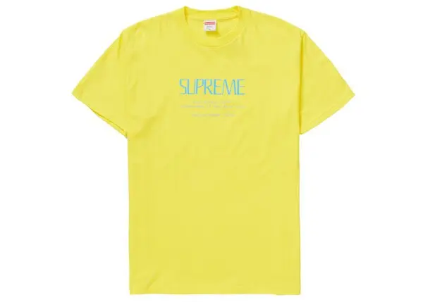 Supreme Anno Domini Tee Shirt - Yellow