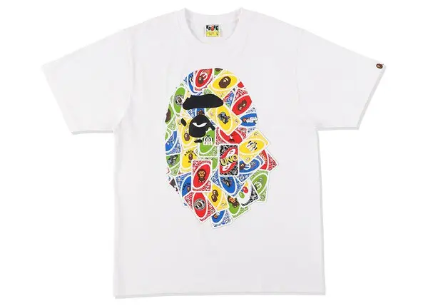 A BATHING APE X Uno Ape Head Tee Shirt - White