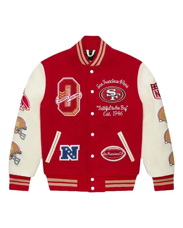 OVO X Nfl San Francisco 49ers Varsity Jacket
