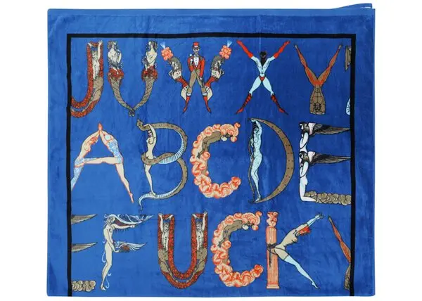 Supreme Alphabet Beach Towel - Navy Blue