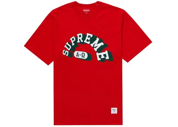 Supreme Alpha Omega Short Sleeve Top - Red