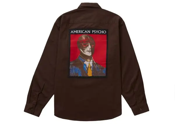 Supreme American Psycho Work Shirt - Brown