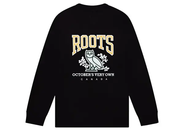 OVO X Roots Crewneck Sweatshirt - Black