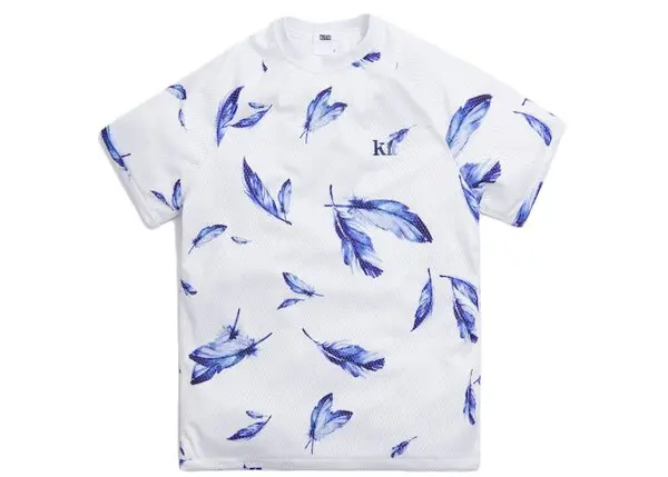 Kith Howard Feather Print Mesh Tee Shirt - White