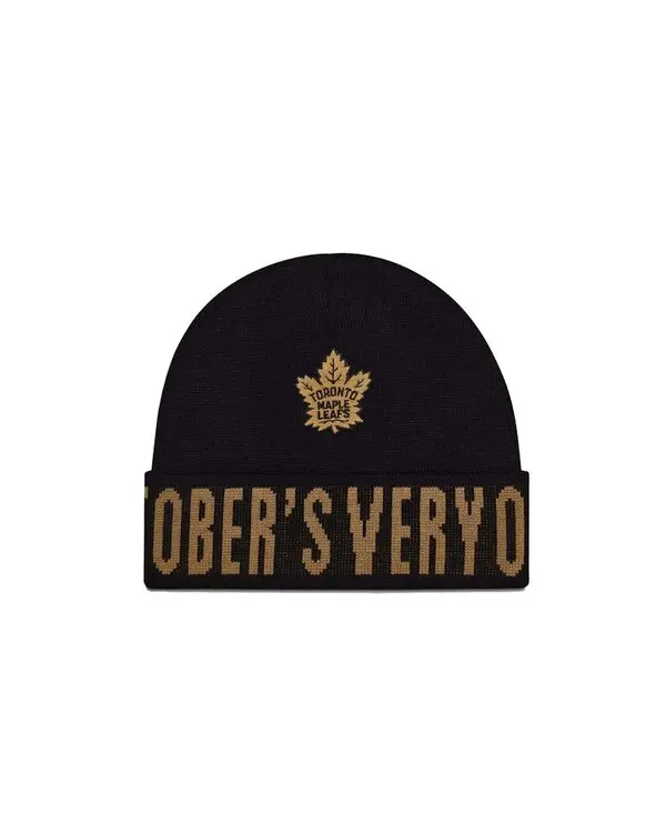 OVO X Toronto Maple Leafs Beanie - Black