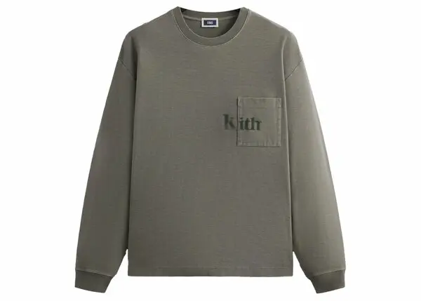 Kith Long Sleeve Quinn Tee Shirt - Haze